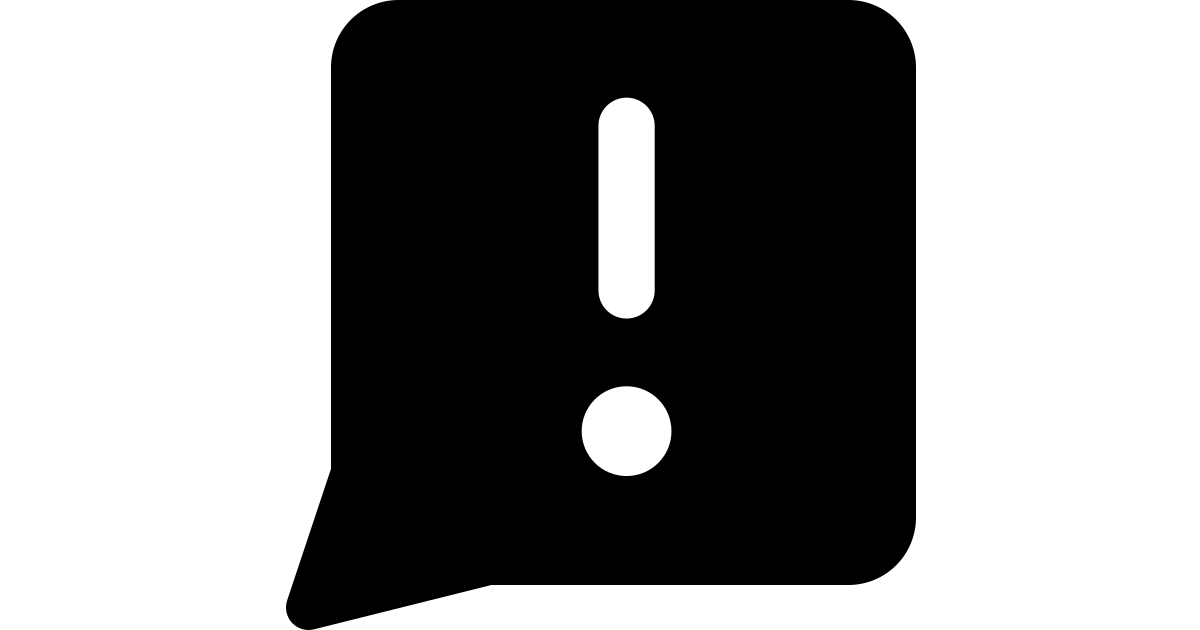 Chat bubble square warning bubble square messages notification chat ...