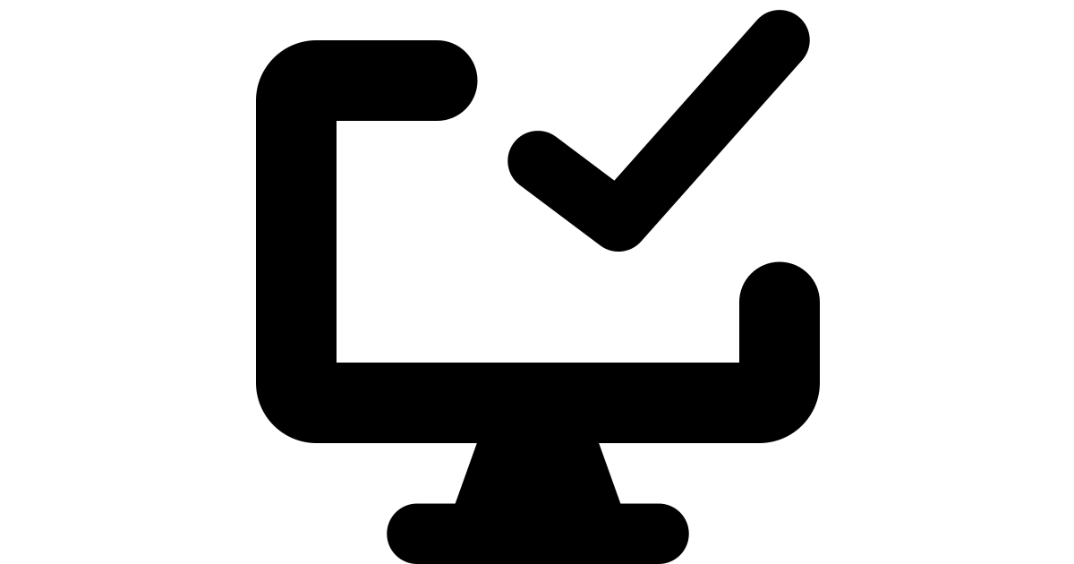 Desktop check desktop display success approve device computer monitor ...