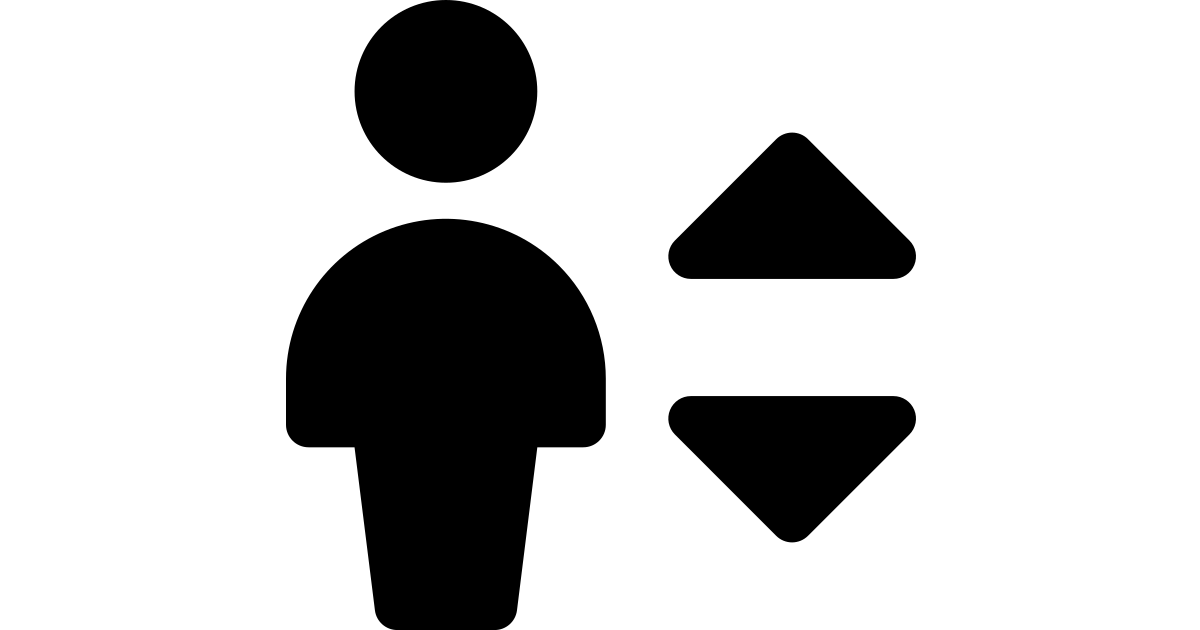 Lift arrow up human down person user lift elevator control button ...