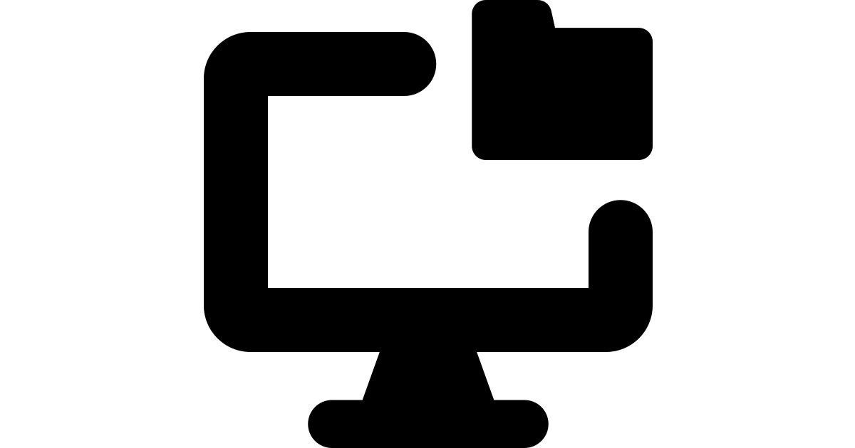 Local storage folder monitor folder storage display desktop screen ...