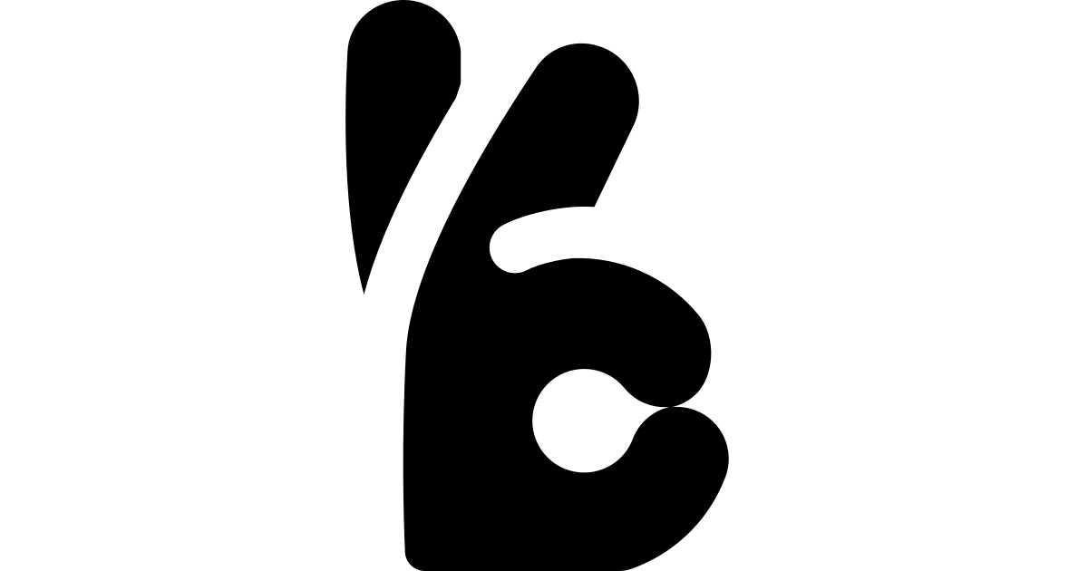 Ok hand ok hand thumb fingers pinch wave salute gesture outline love ...