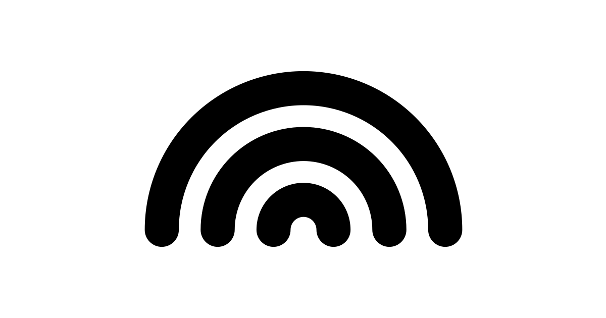 Rainbow arch rain colorful rainbow curve half circle nature signal wifi ...