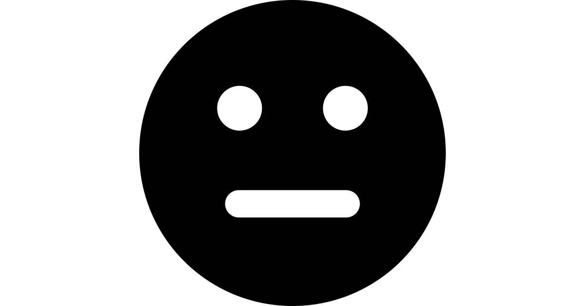 Straight face smiley chat message indifferent emoji face poker neutral ...