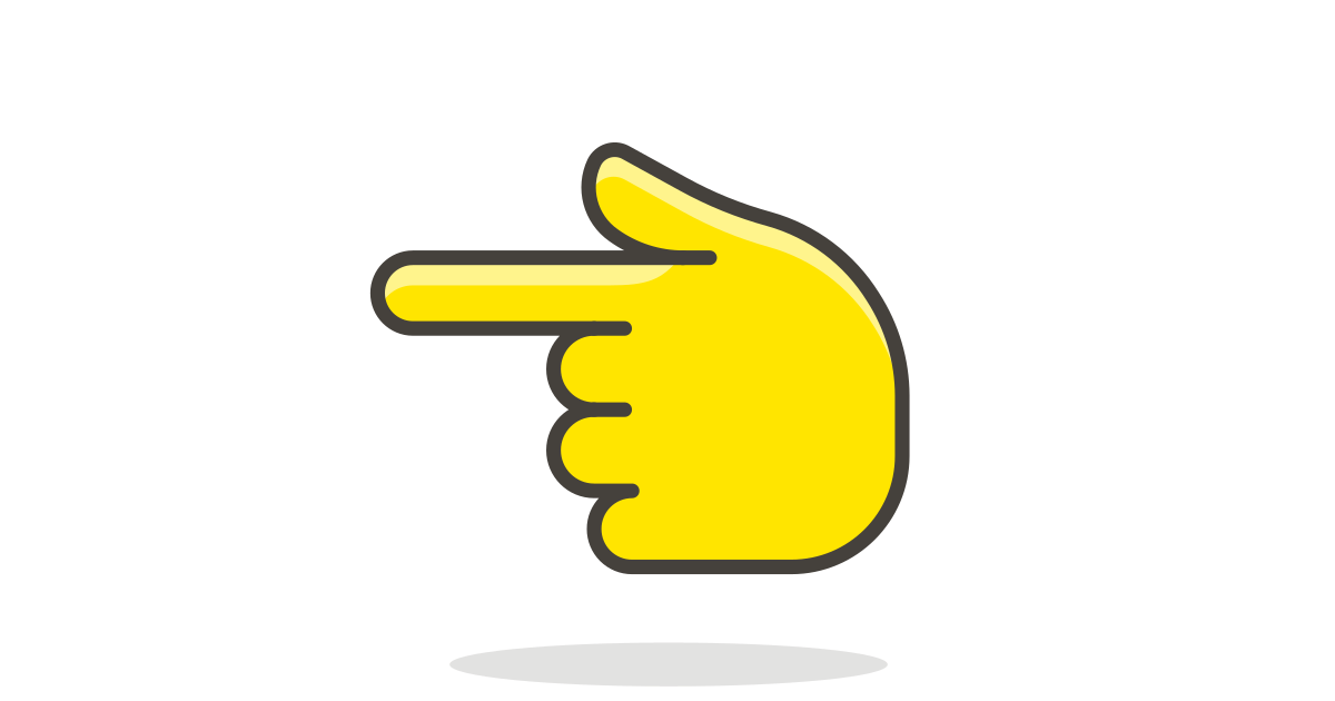 Backhand index pointing left 1 free vector icon - Iconbolt