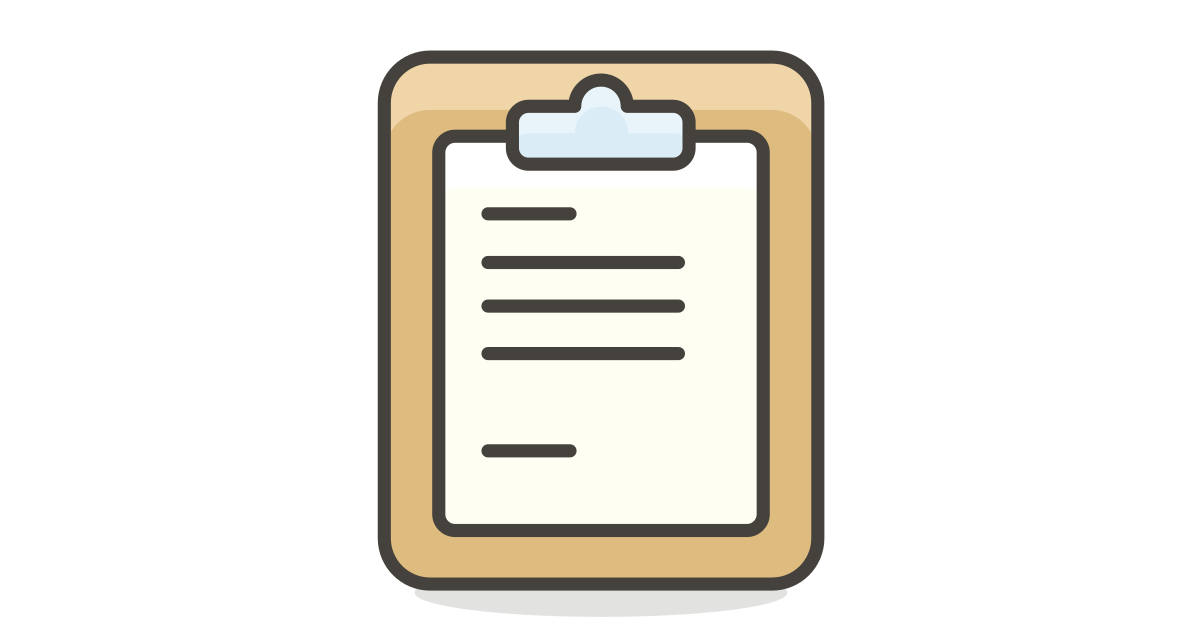 Clipboard free vector icon - Iconbolt