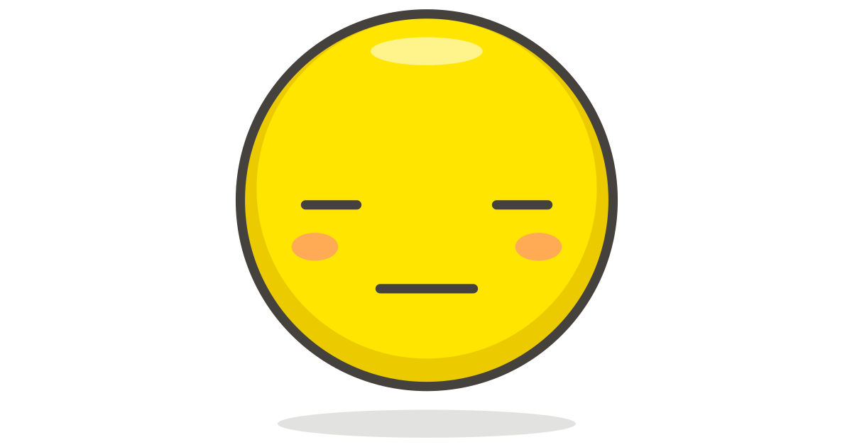 Expressionless face free vector icon - Iconbolt