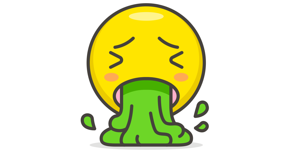 Face vomiting free vector icon - Iconbolt