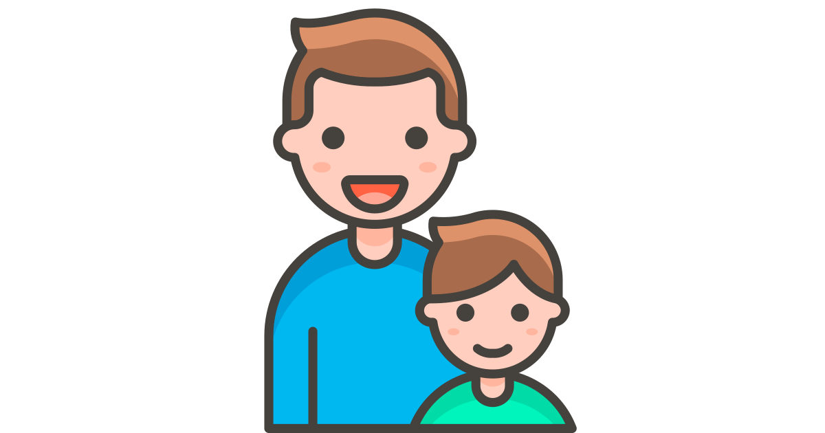 Family man boy 2 free vector icon - Iconbolt