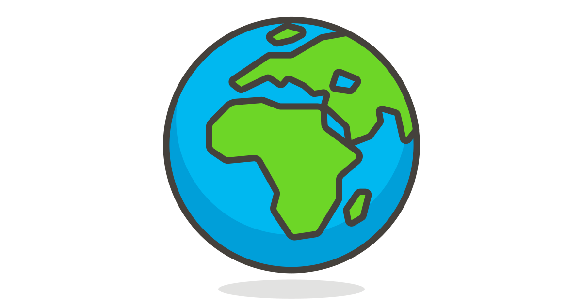 Globe showing europe africa free vector icon - Iconbolt