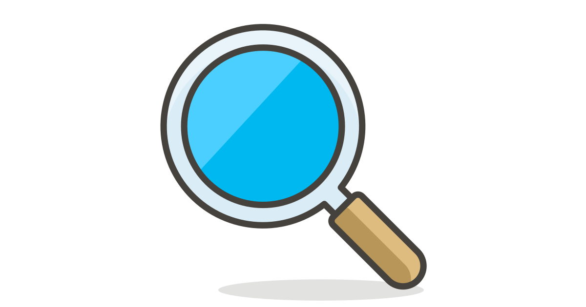 Magnifying glass tilted left free vector icon - Iconbolt