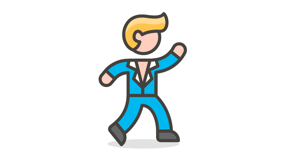 Man dancing 2 free vector icon - Iconbolt