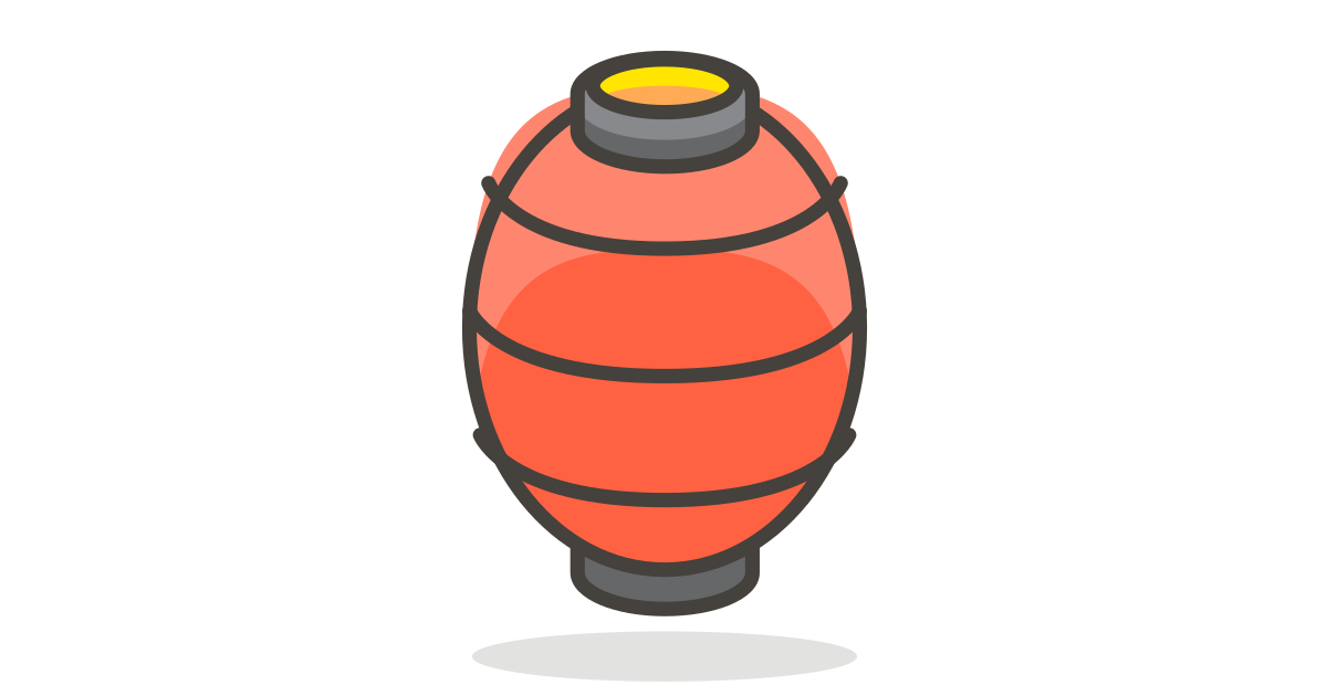 Red paper lantern free vector icon - Iconbolt