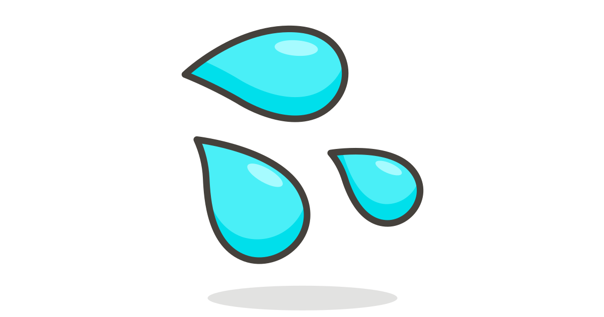 Sweat droplets free vector icon - Iconbolt