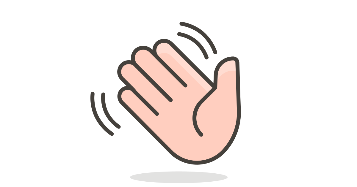 Waving hand 2 free vector icon - Iconbolt