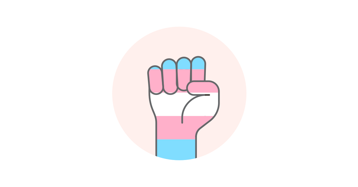 Flag hand fist transgender free vector icon - Iconbolt