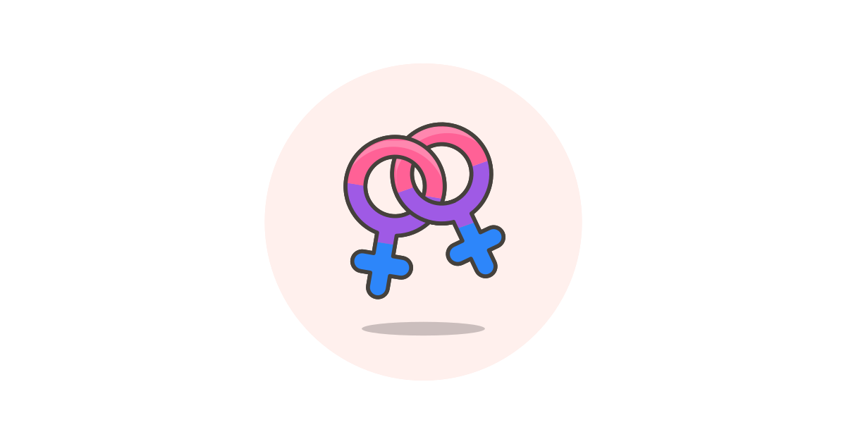 Sign female bisexual 1 free vector icon - Iconbolt