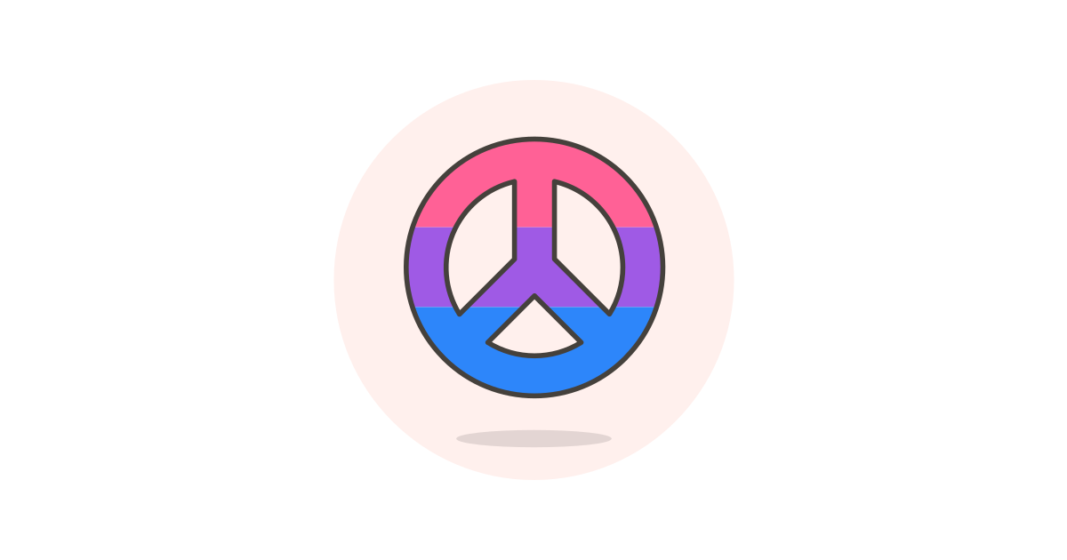 Sign peace bisexual free vector icon - Iconbolt