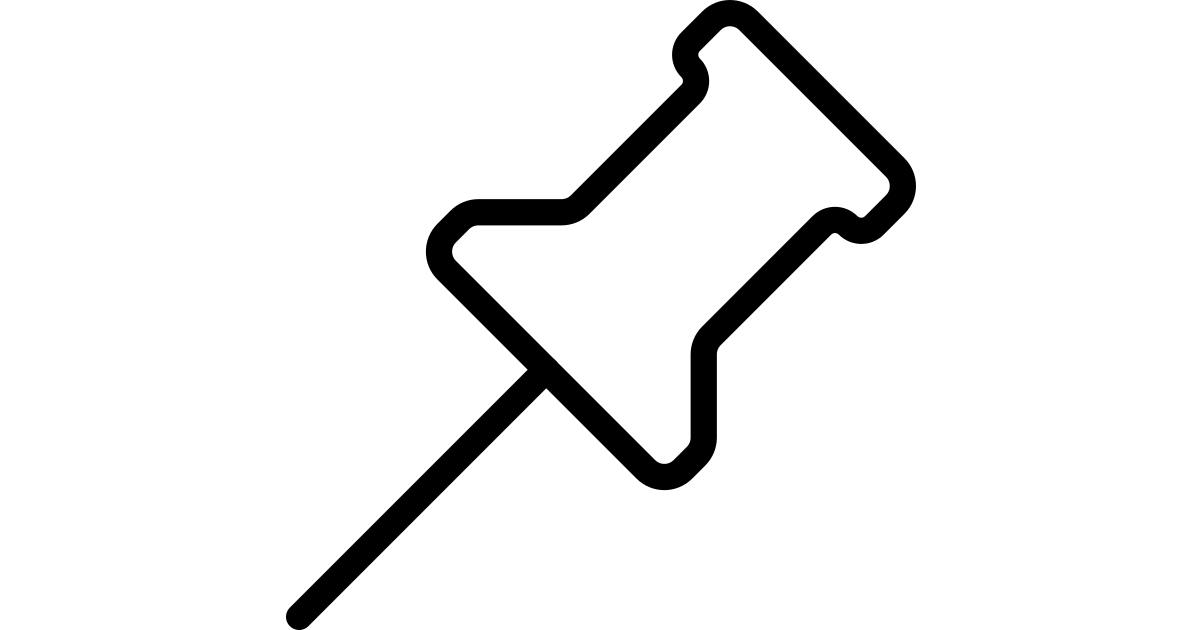 Pin free vector icon - Iconbolt