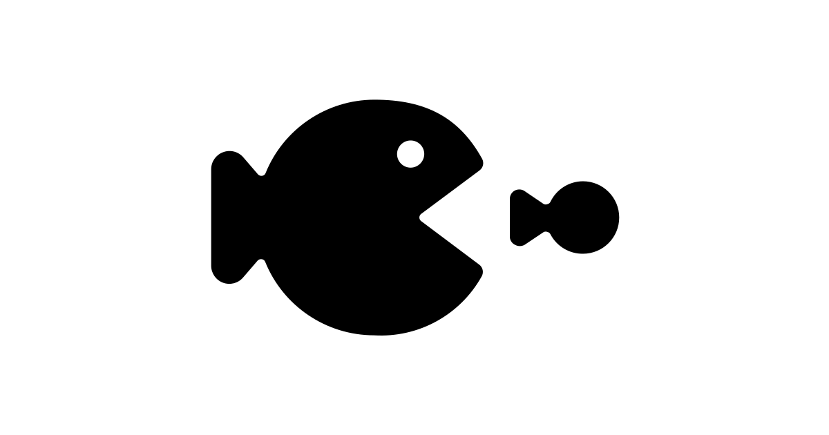 Business big small fish business big small fish free vector icon - Iconbolt