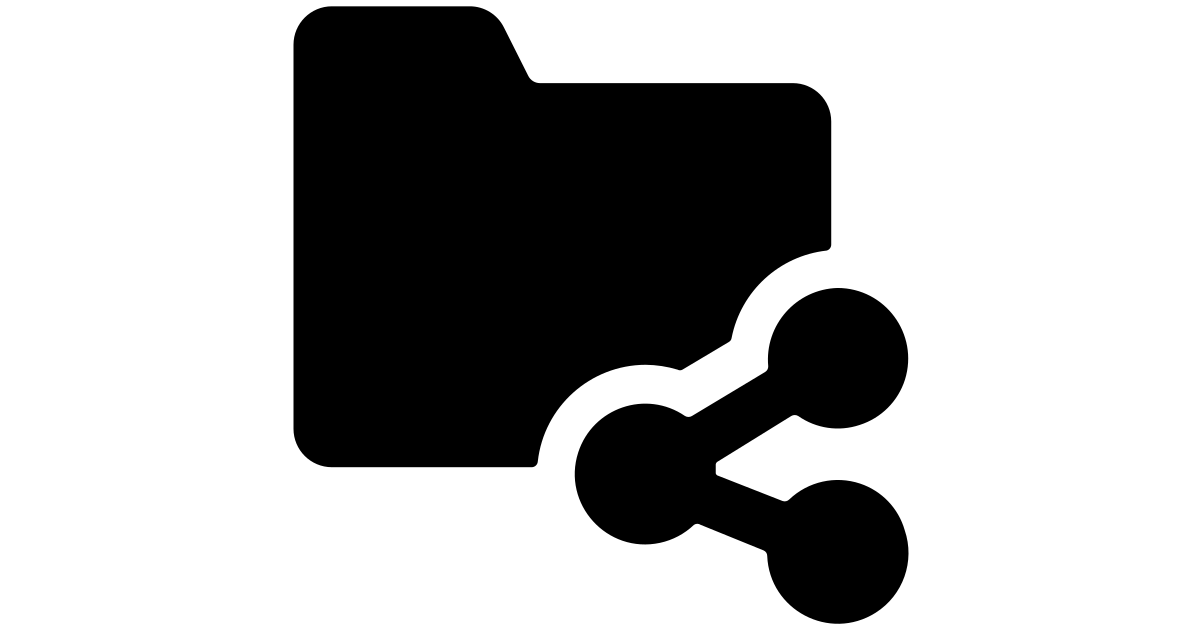 Folder share folder share free vector icon - Iconbolt