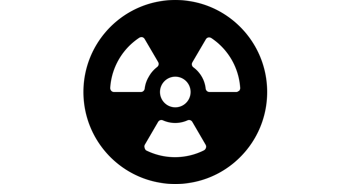 Radioactive circle radioactive circle free vector icon - Iconbolt