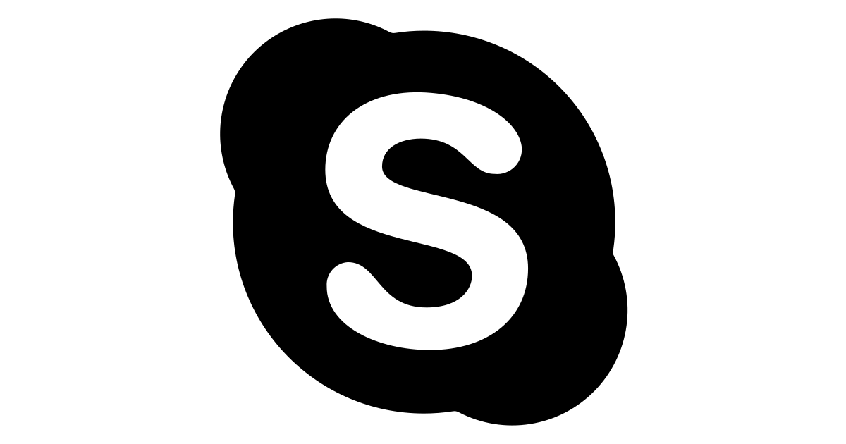 Skype logo skype logo free vector icon - Iconbolt