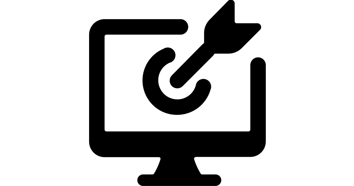 Target center monitor target center monitor free vector icon - Iconbolt