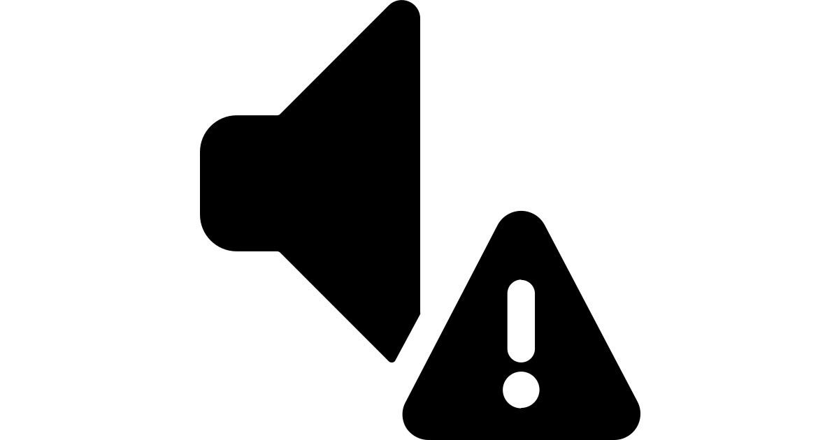 Volume control warning volume control warning free vector icon - Iconbolt