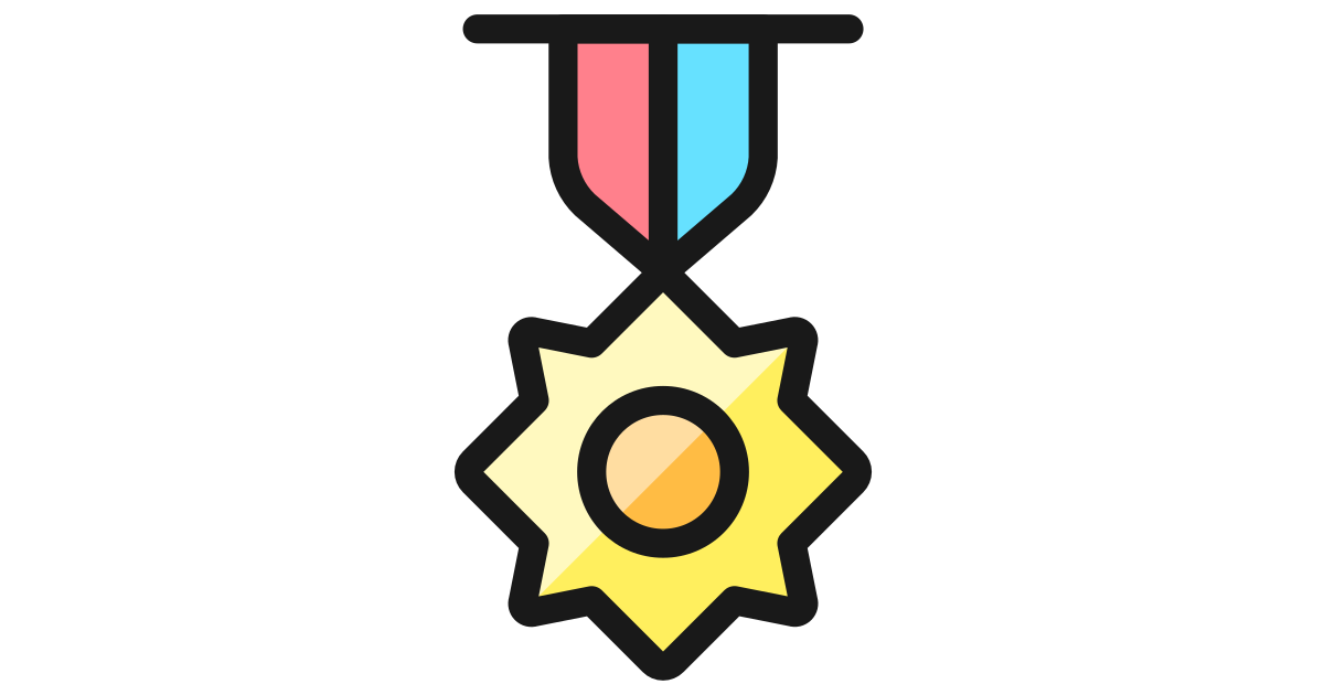 Award medal 4 award medal 4 free vector icon - Iconbolt