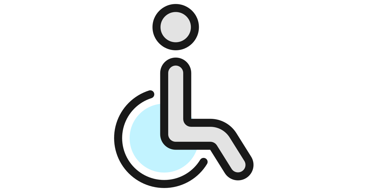 Disability wheelchair disability wheelchair free vector icon - Iconbolt