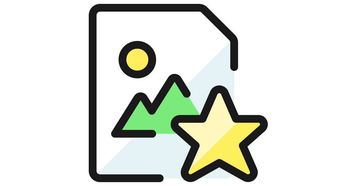 Image file star image file star free vector icon - Iconbolt