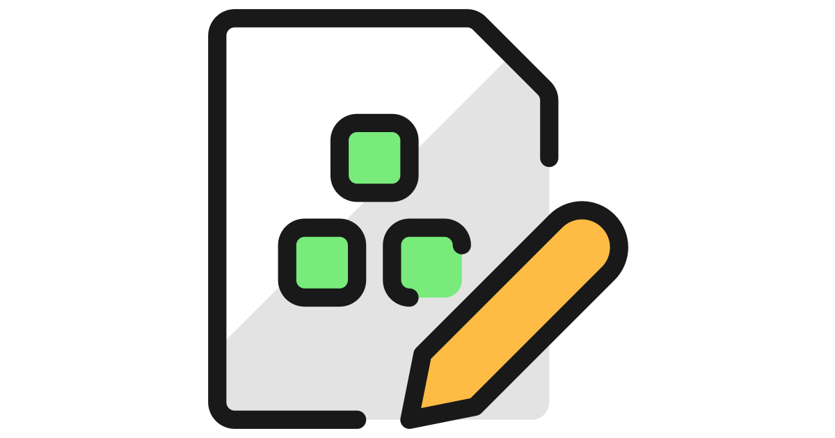 Office file module edit office file module edit free vector icon - Iconbolt