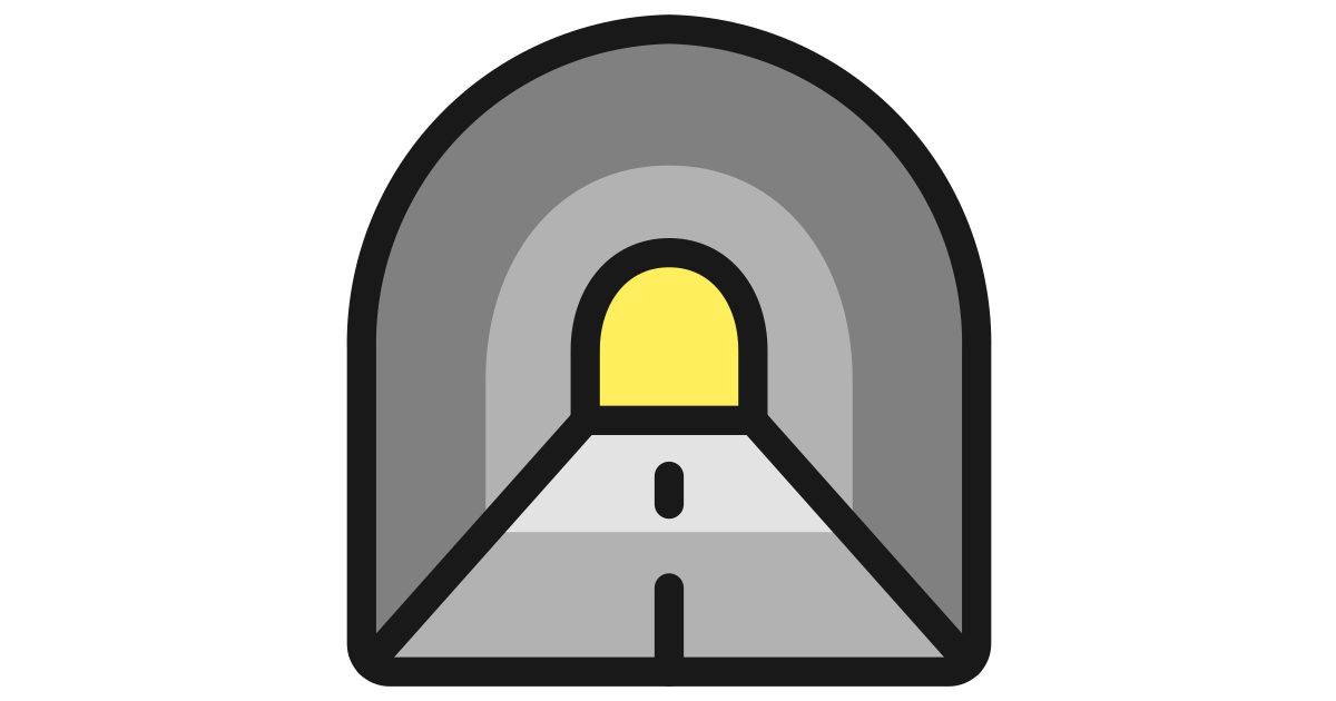 Road tunnel road tunnel free vector icon - Iconbolt