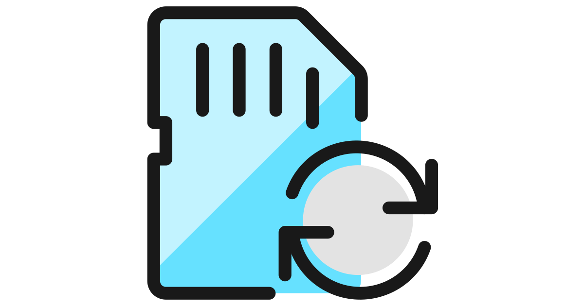 Sd card sync sd card sync free vector icon - Iconbolt