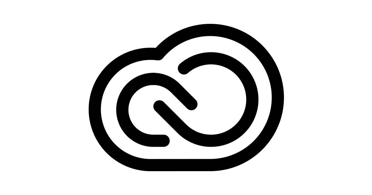 Adobe cloud logo adobe cloud logo free vector icon - Iconbolt