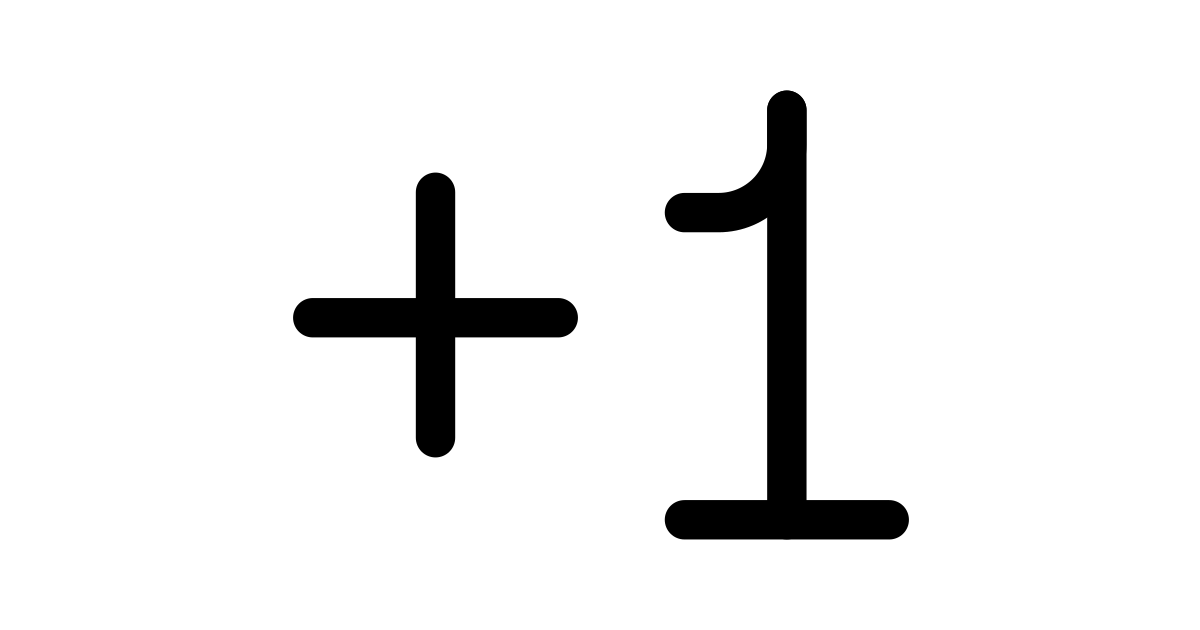 Plus one increment plus one increment text formatting format plusone ...