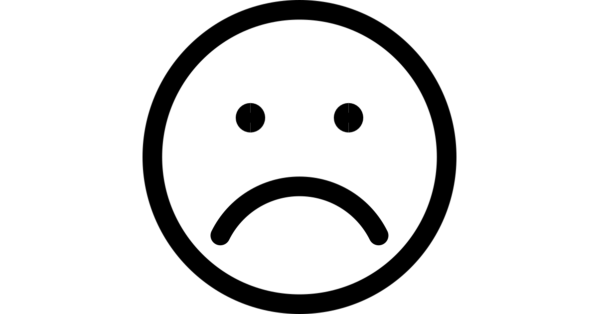 Smiley sad 1 smiley sad 1 frown unhappy discontent emoticon expression ...