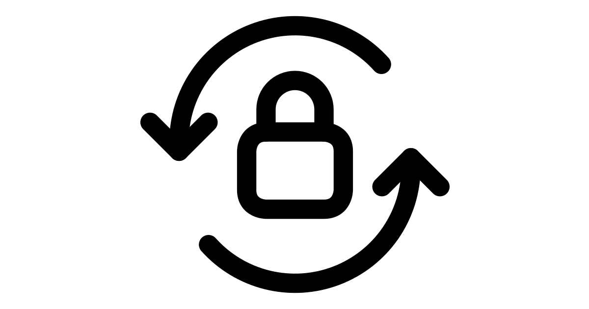 Synchronize arrows lock synchronize arrows lock touch backup rotate ...