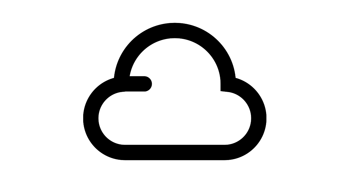 Cloud free vector icon - Iconbolt