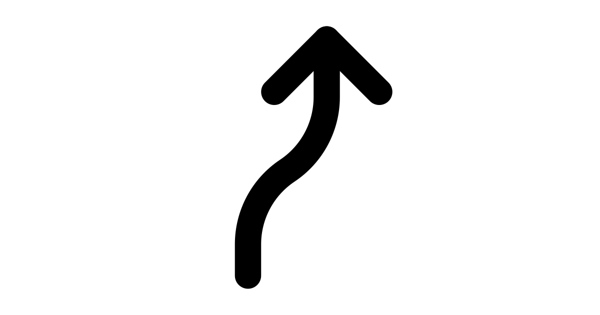Arrow curve right free vector icon - Iconbolt