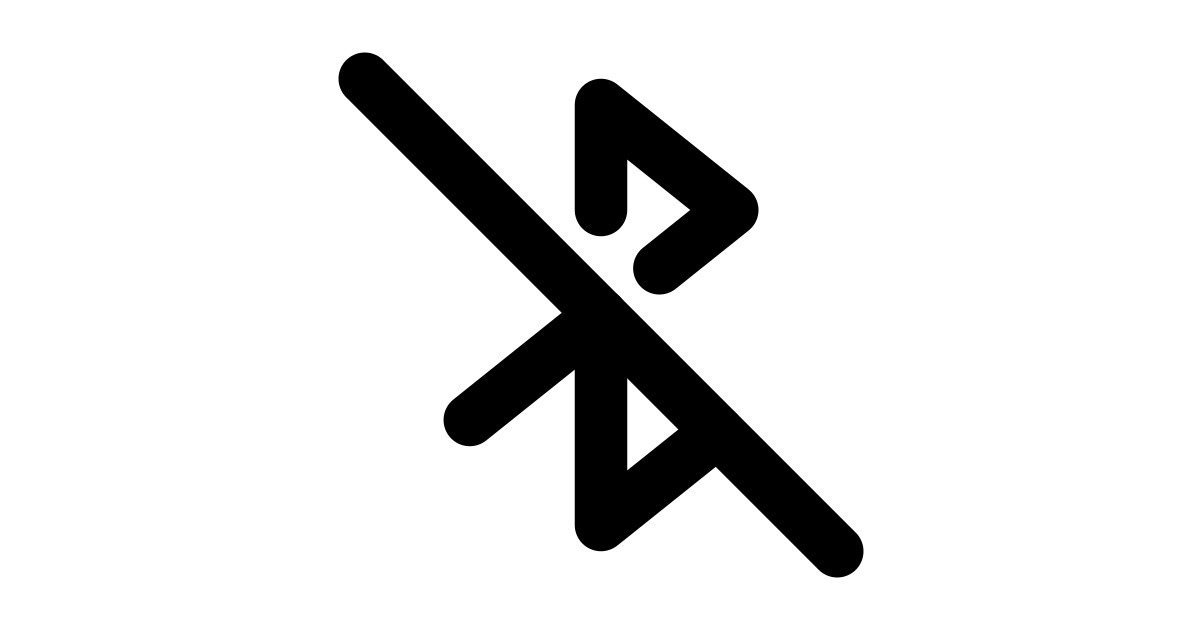 Bluetooth off free vector icon - Iconbolt