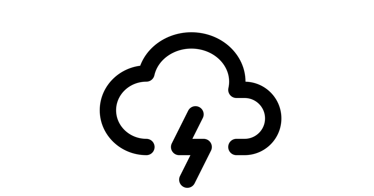 Cloud storm free vector icon - Iconbolt