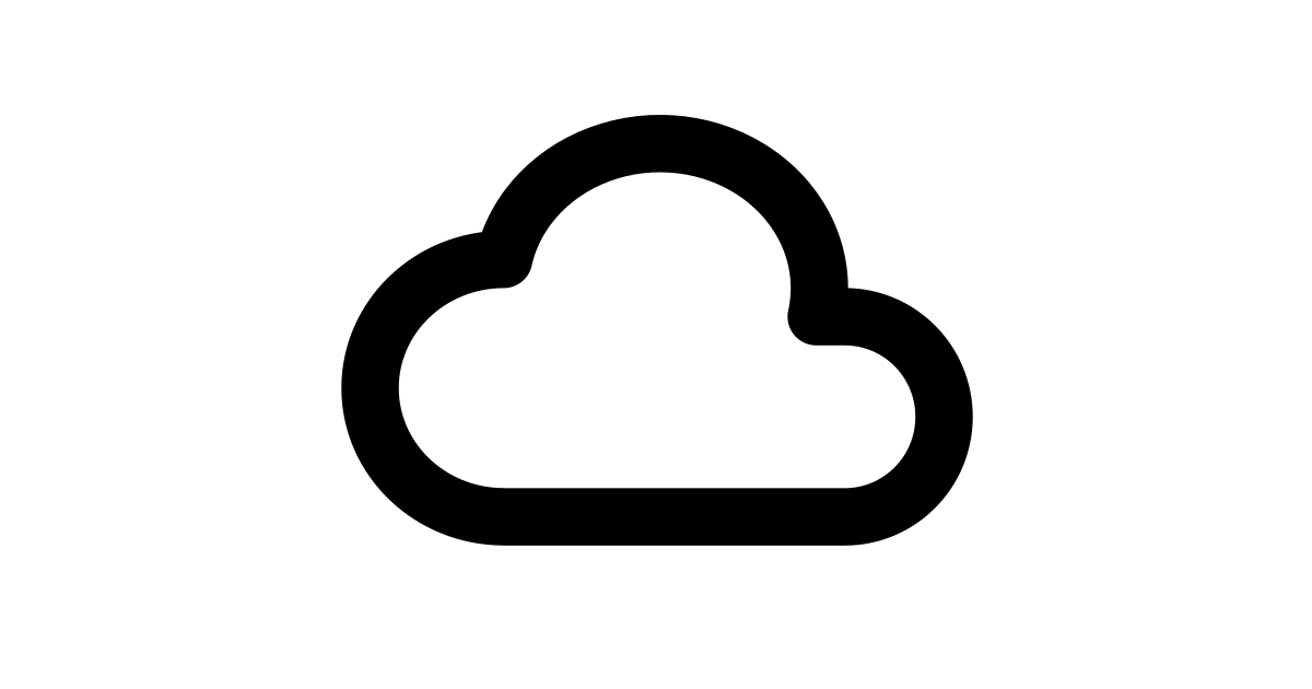 Cloud free vector icon - Iconbolt