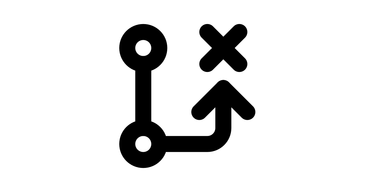 Git branch deleted free vector icon - Iconbolt