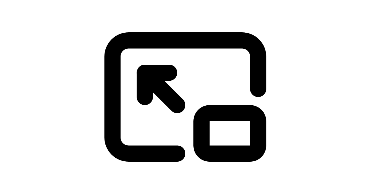 Picture in picture off free vector icon - Iconbolt