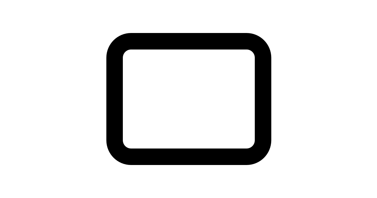 Rectangle free vector icon - Iconbolt