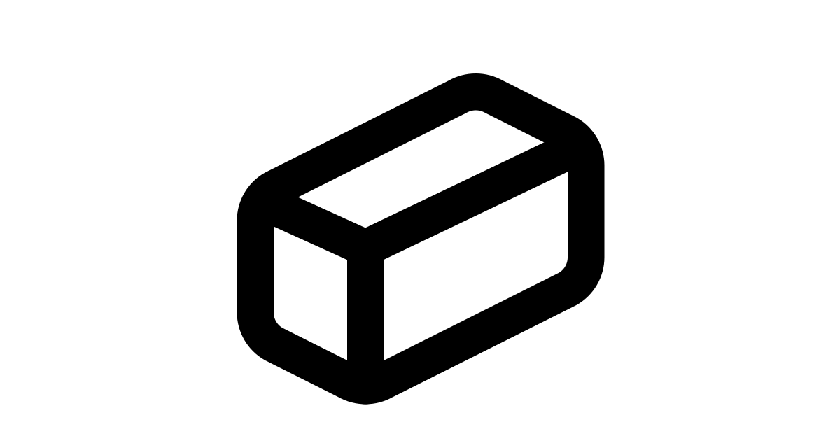 Rectangular prism free vector icon - Iconbolt