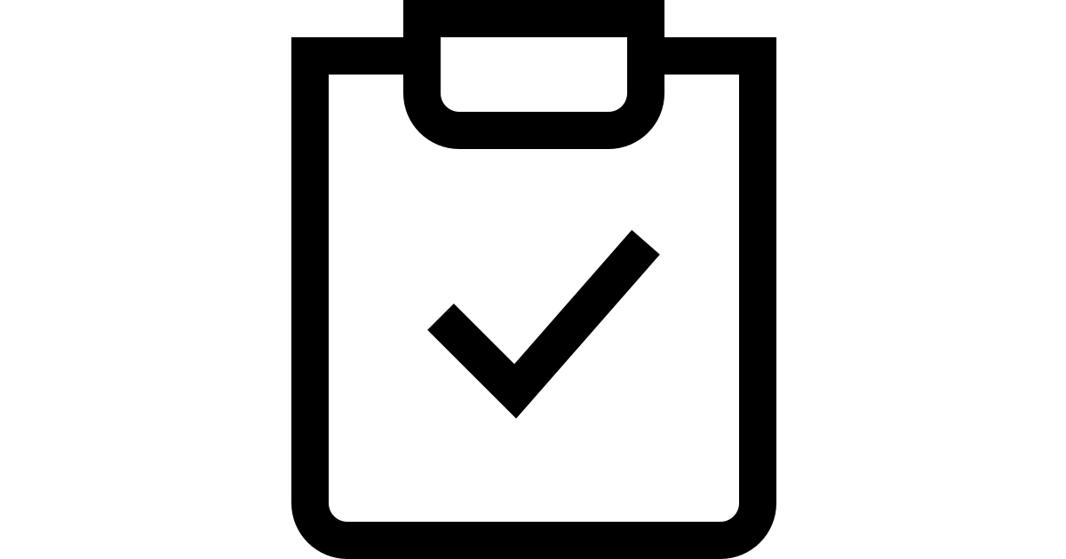 Clipboard tick free vector icon - Iconbolt