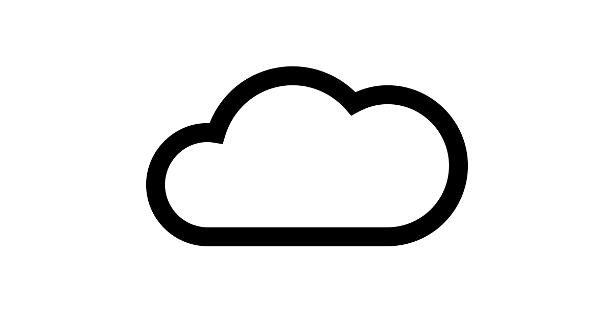 Cloud free vector icon - Iconbolt
