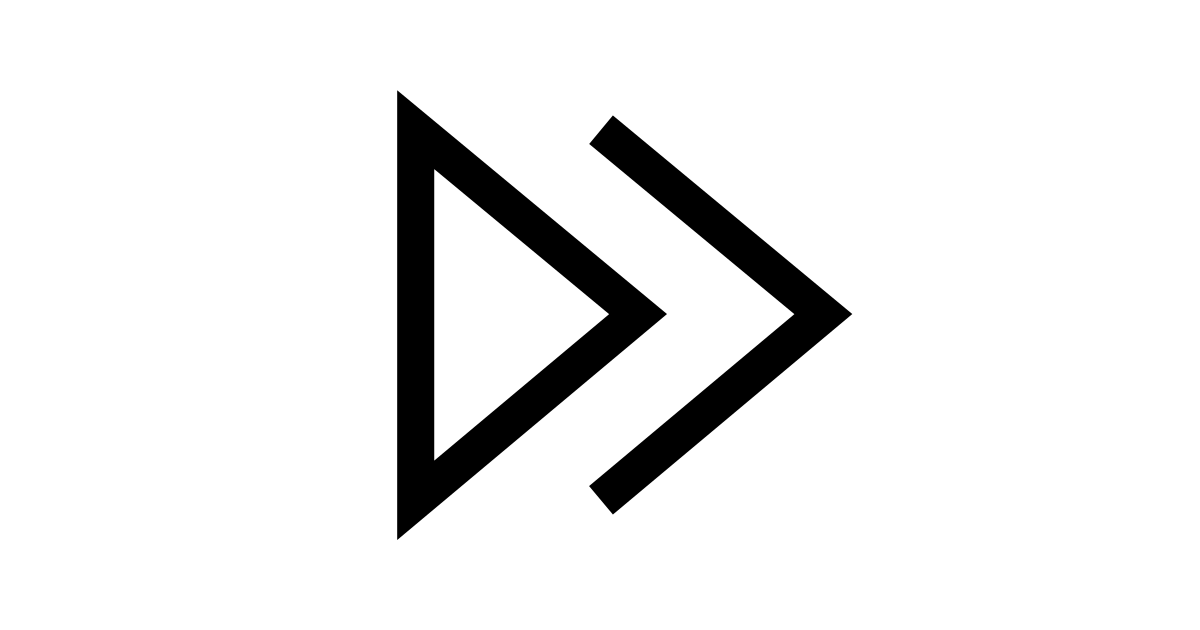 Control forward free vector icon - Iconbolt